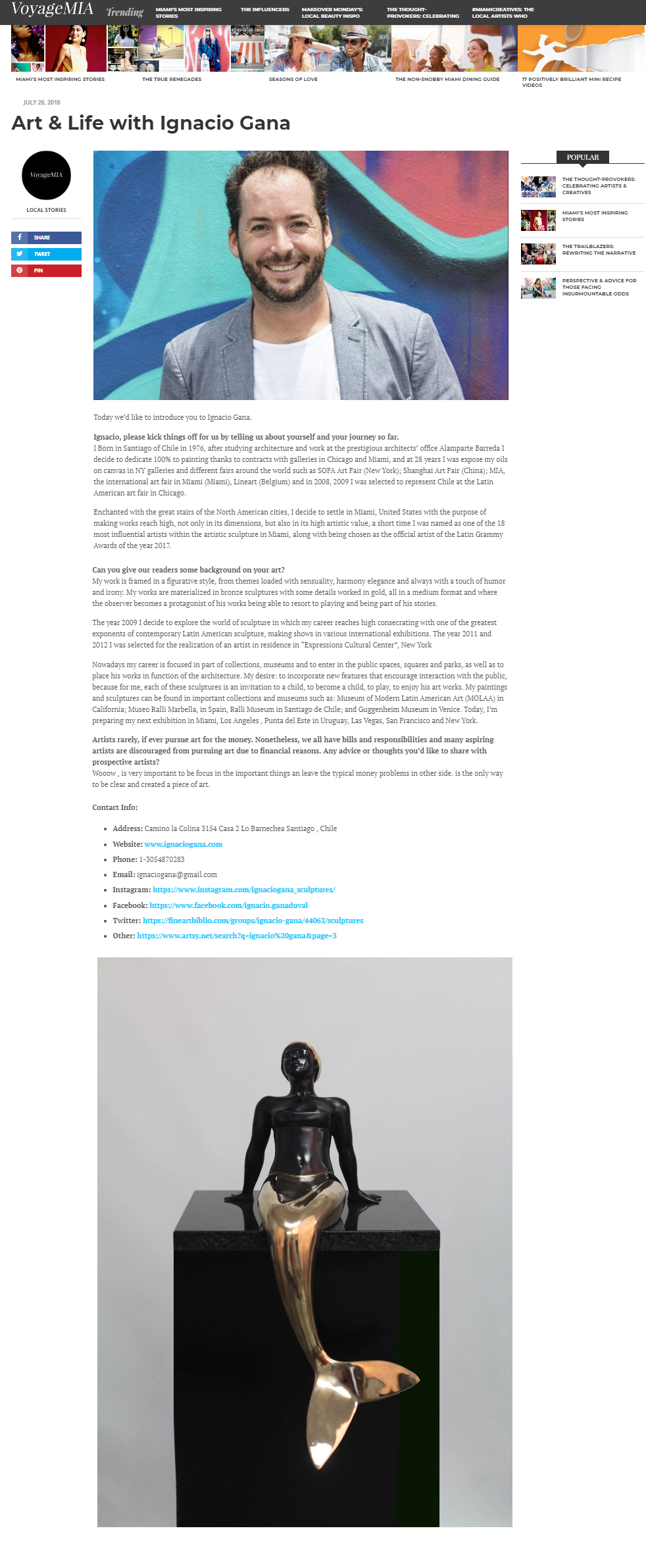 Press – Ignacio Gana